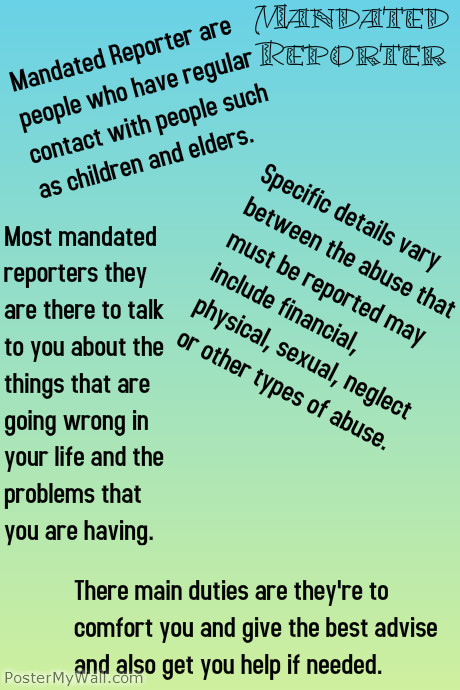 11.3 Mandated Reporter | PosterMyWall