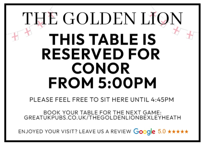 RESERVED SIGN | PosterMyWall