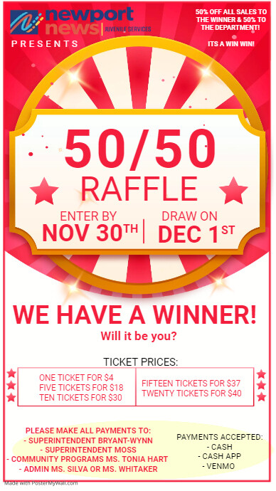 Raffle Ticket Contest post | PosterMyWall