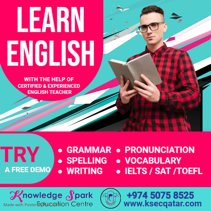 English Classes Instagram Post | PosterMyWall