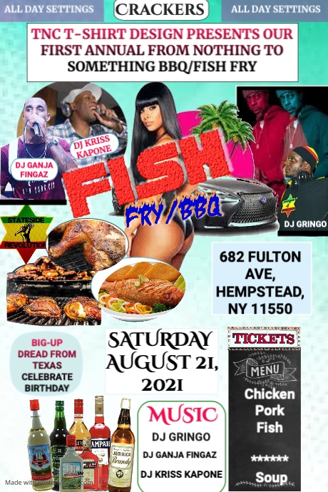 Copy of Copy of Fish Fry ticket | PosterMyWall