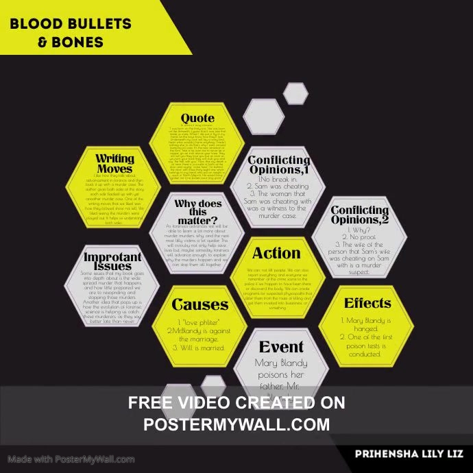 blood bullets and bones infograph | PosterMyWall