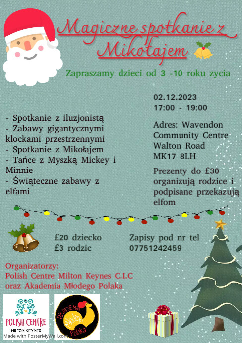 Christmas,breakfast with santa,menu | PosterMyWall