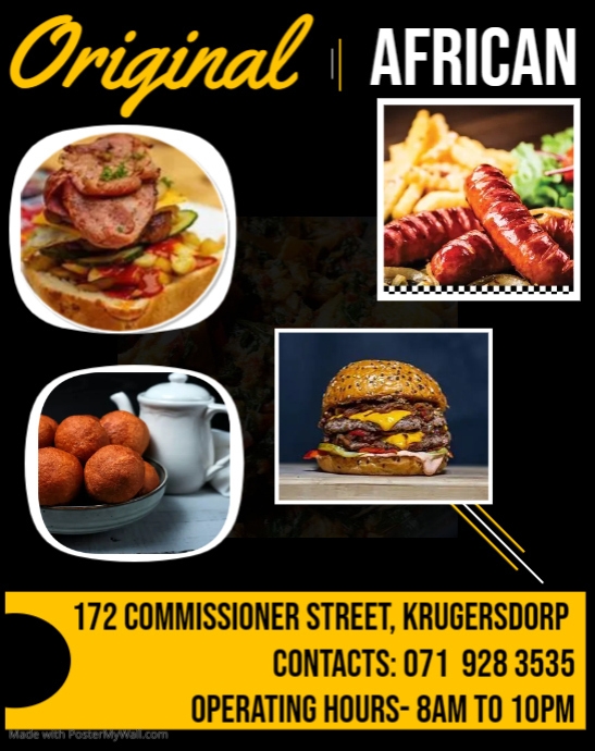 African restaurant flyer | PosterMyWall