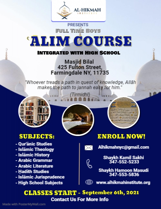 Copy of Aalim Courses Flyer Template | PosterMyWall