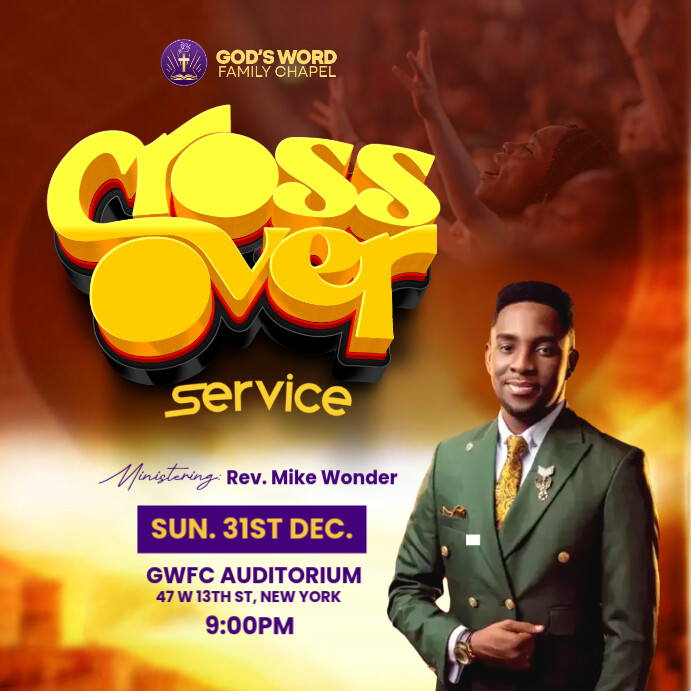 Copia de 31st Crossover church flyer | PosterMyWall