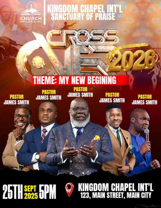 Copy of 31st crossover night church service 2026 | PosterMyWall