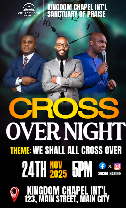Copy of 31st crossover night church service 2026 | PosterMyWall