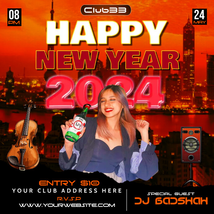 31st dec music party Template | PosterMyWall