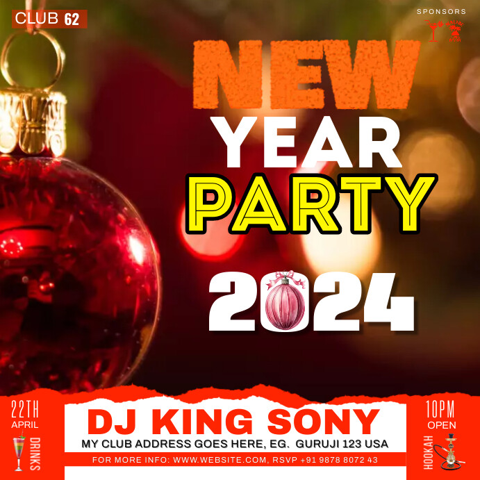 31st dec night party Template | PosterMyWall