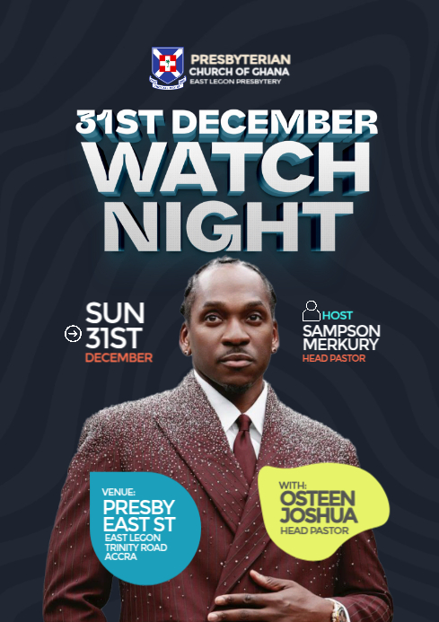 31st December Watch Night Service Template | PosterMyWall