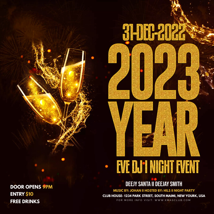 31st night party poster Template | PosterMyWall