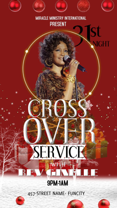 Plantilla de 31st night service template | PosterMyWall