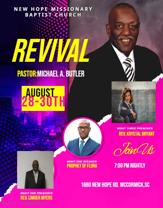 Revival Worship Church Flyer | PosterMyWall