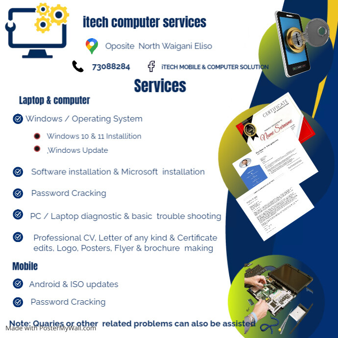 COMPUTER REPAIR SERVICES TEMPLATE | PosterMyWall