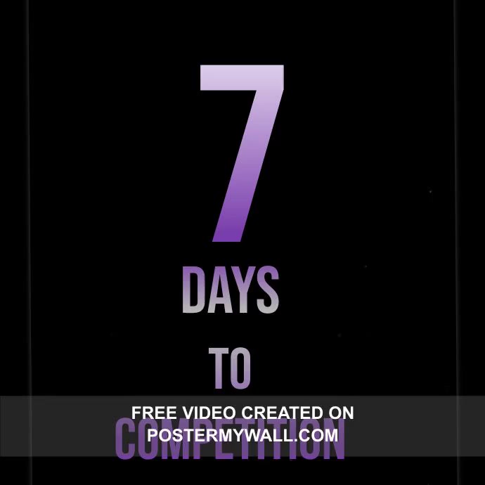 Competition Countdown | PosterMyWall
