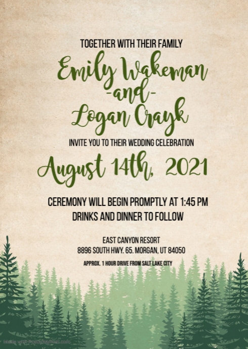 Wedding Invite Draft 1 | PosterMyWall