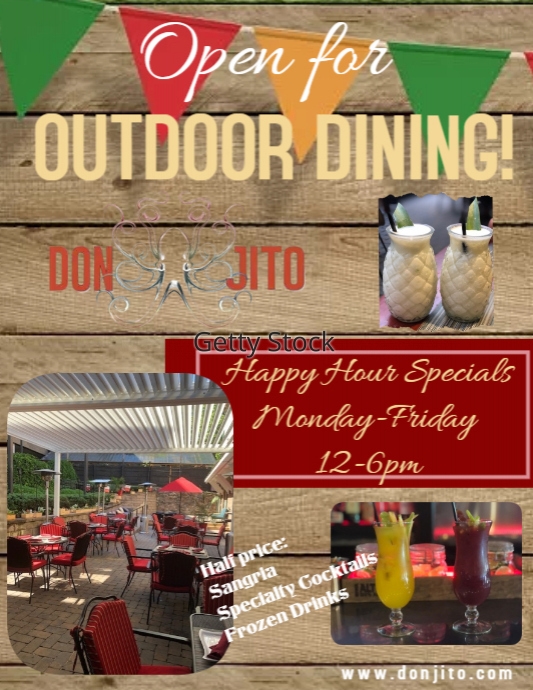 Copy of Copy of Outdoor Dining Mexican Food Flyer | PosterMyWall