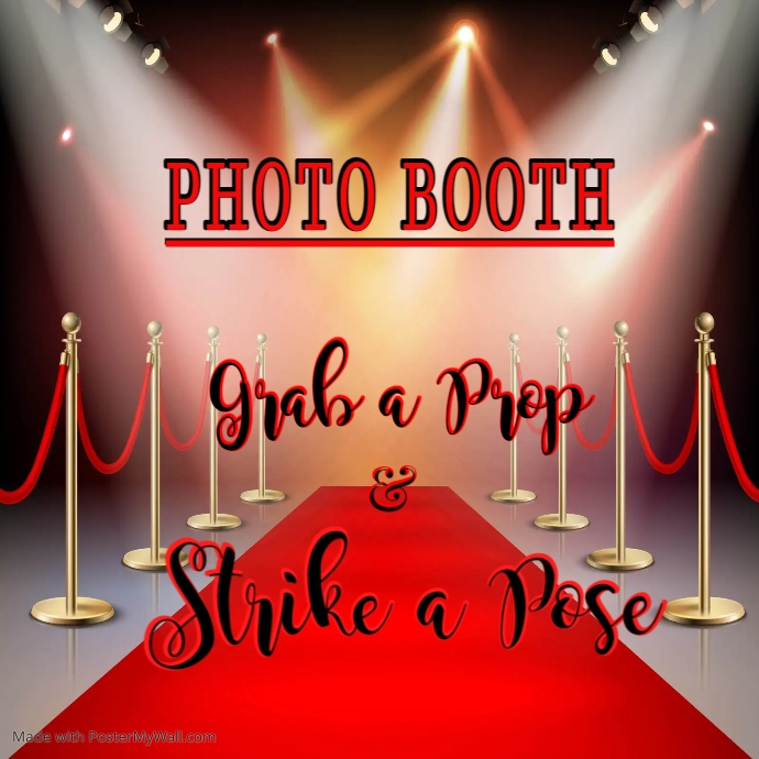 Red carpet poster design template | PosterMyWall