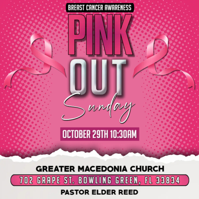 Copy of PINK OUT SUNDAY (1) | PosterMyWall