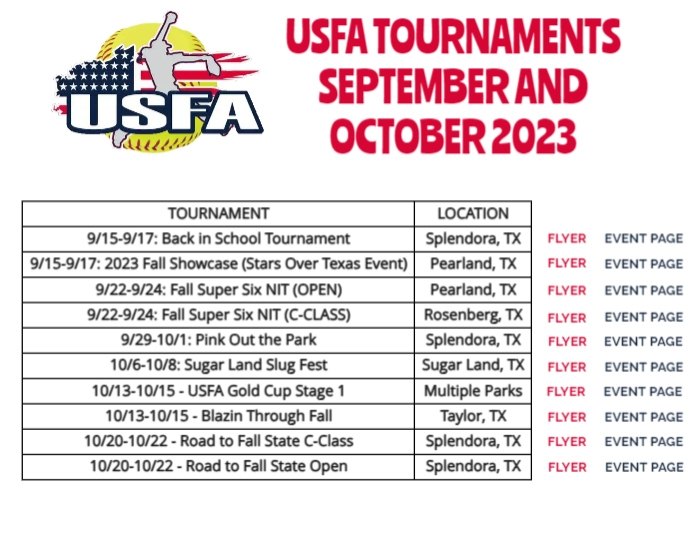 USFA September and October 2023 (1) | PosterMyWall