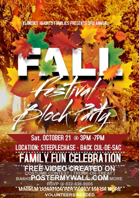 Fall festival video | PosterMyWall
