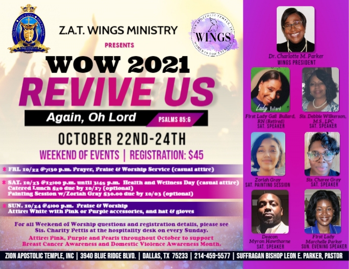 Copy of ZAT WINGS WOW WEEKEND 2021 | PosterMyWall
