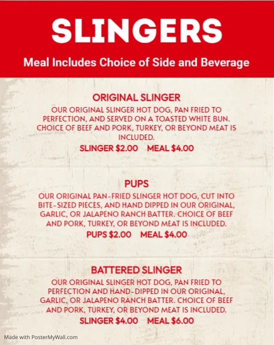 Ruby'sMenu(1) | PosterMyWall