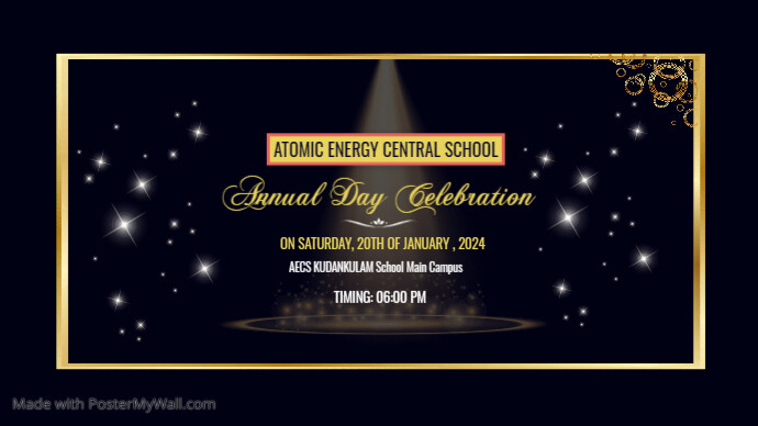 Copy of Annual day celebrations, school poster | PosterMyWall