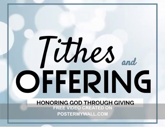 Copy of Tithes and offering | PosterMyWall