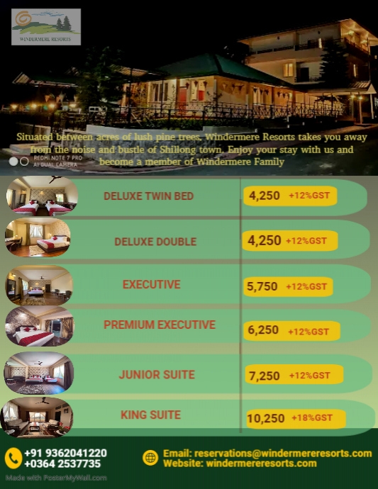 Copy of Copy of Hotel Room Price List | PosterMyWall