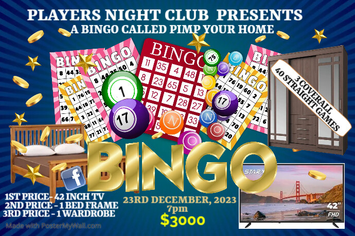 Copy of Bingo Poster | PosterMyWall