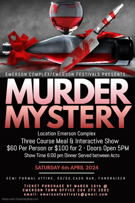 Murder Mystery Poster | PosterMyWall