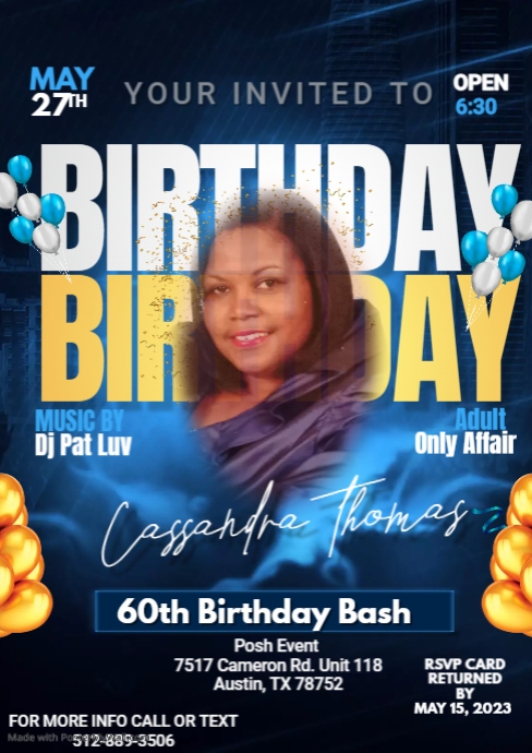 Birthday party invitation template | PosterMyWall