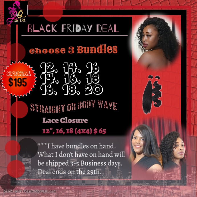 Copy of Hair Bundles Flyer | PosterMyWall