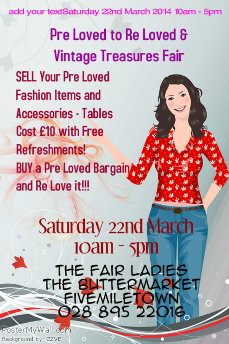 Pre Loved to Re Loved & Vintage Treasures Fair | PosterMyWall