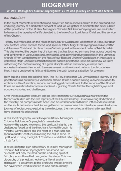 Copy of Intro page Biography | PosterMyWall