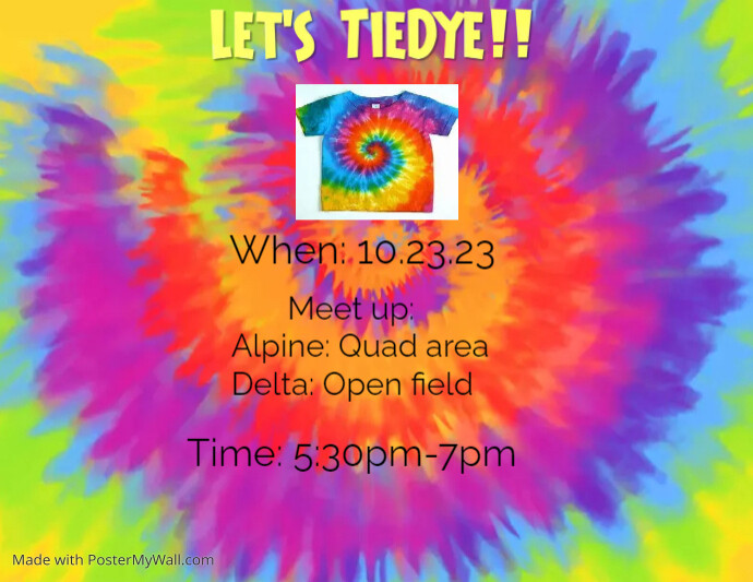 Rainbow colored hand painted tie dye design | PosterMyWall