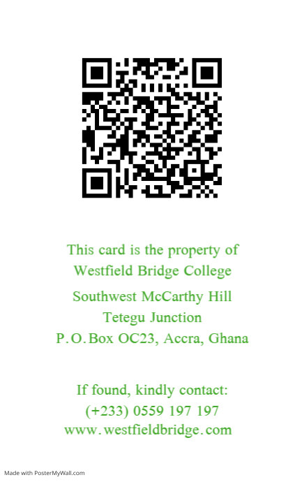 Back WBC Identity card id card | PosterMyWall