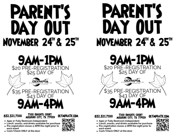 Copy of Parent's Day Out Handout 3 (2) | PosterMyWall
