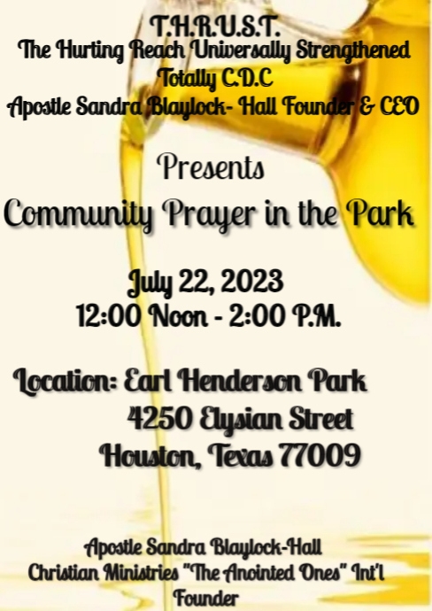 Community Prayer in the Park2023 (1) | PosterMyWall