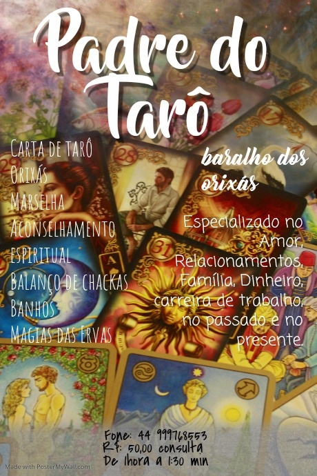 Cópia de psychic tarot reading poster template | PosterMyWall