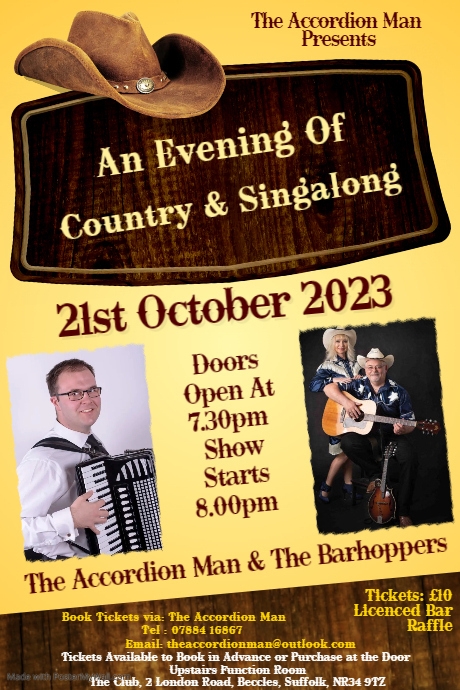 Country & singalong poster | PosterMyWall