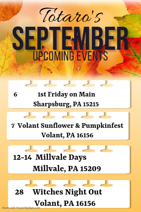 September Fall Upcoming Event Flyer | PosterMyWall