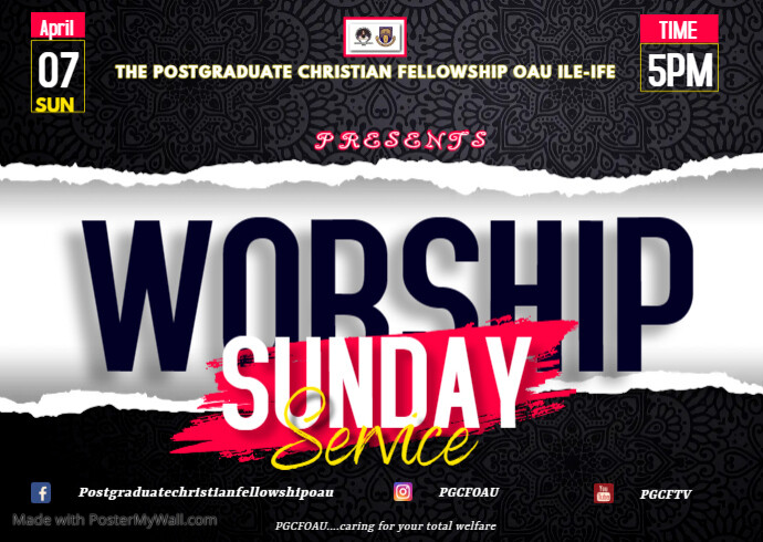sunday service | PosterMyWall