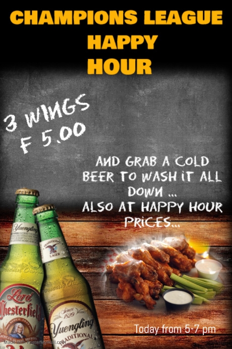 Copy of Copy of Copy of WING NIGHT | PosterMyWall