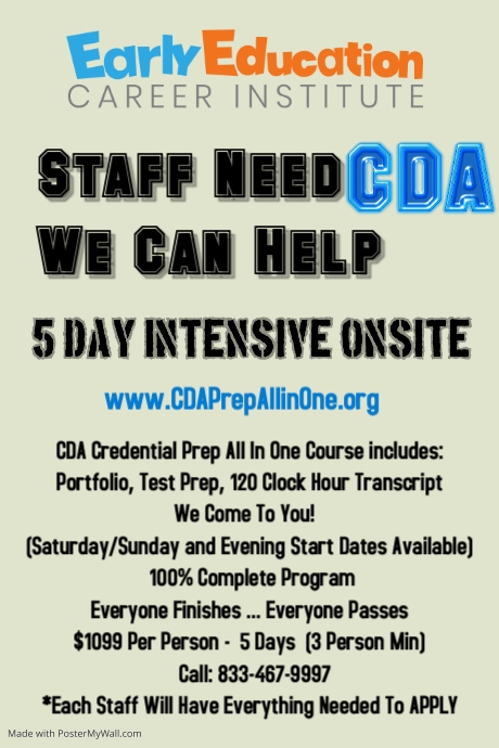 CDA Boot Camp | PosterMyWall