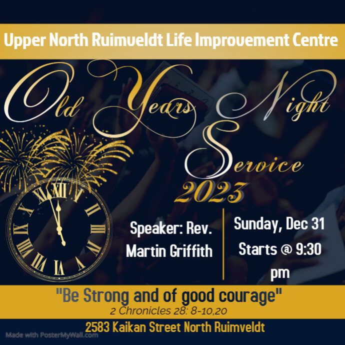 Watch Night Service New Years | PosterMyWall