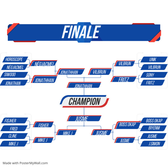 Sports Team Bracket Design | PosterMyWall