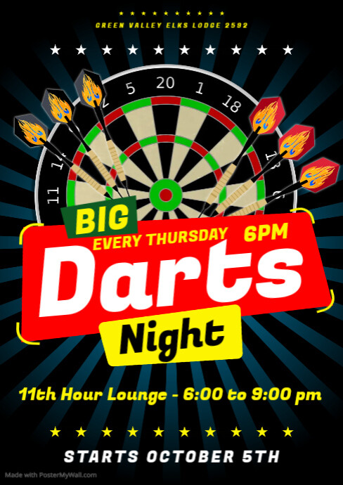 DARTS POSTER | PosterMyWall